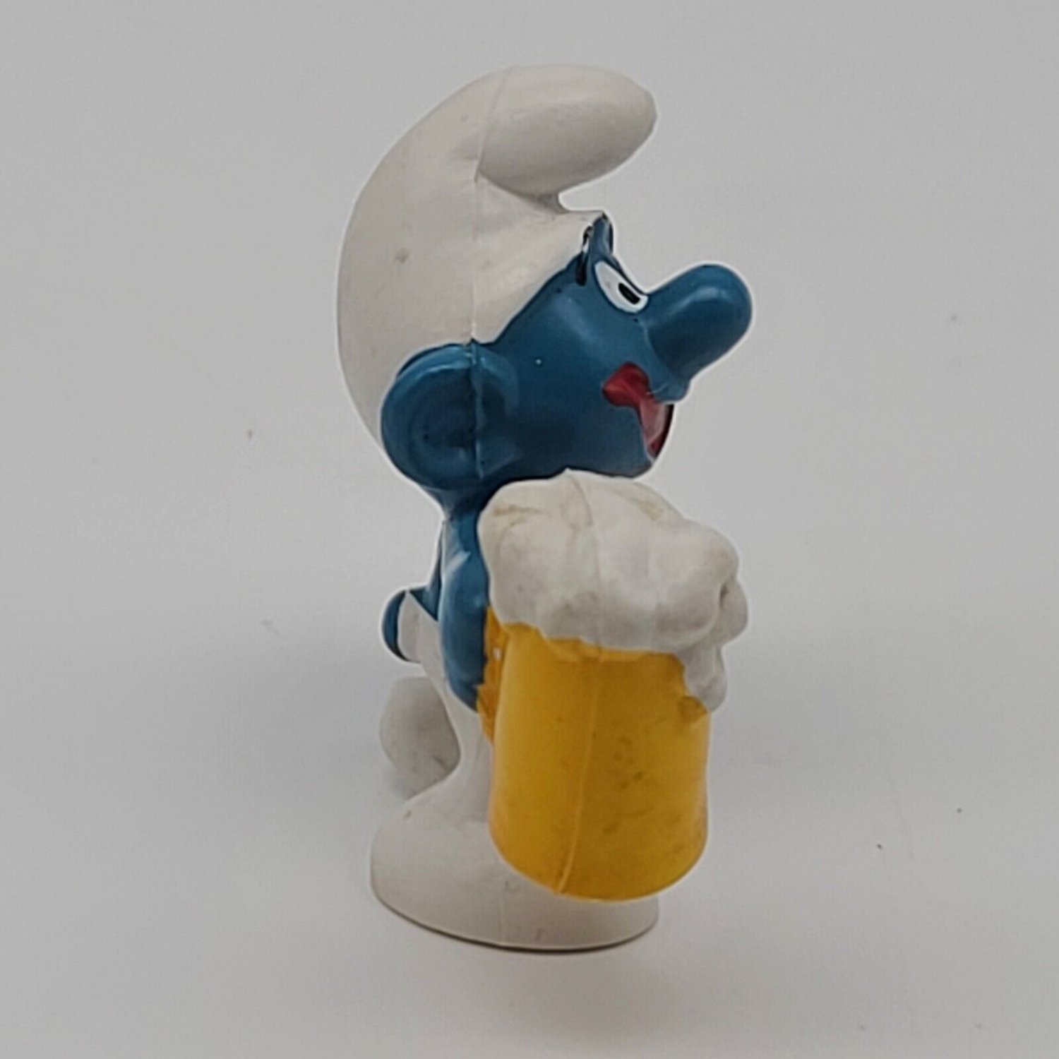 Smurfs Beer Smurf 20078 Classic 1975 Vintage Mug Figure PVC Toy ...
