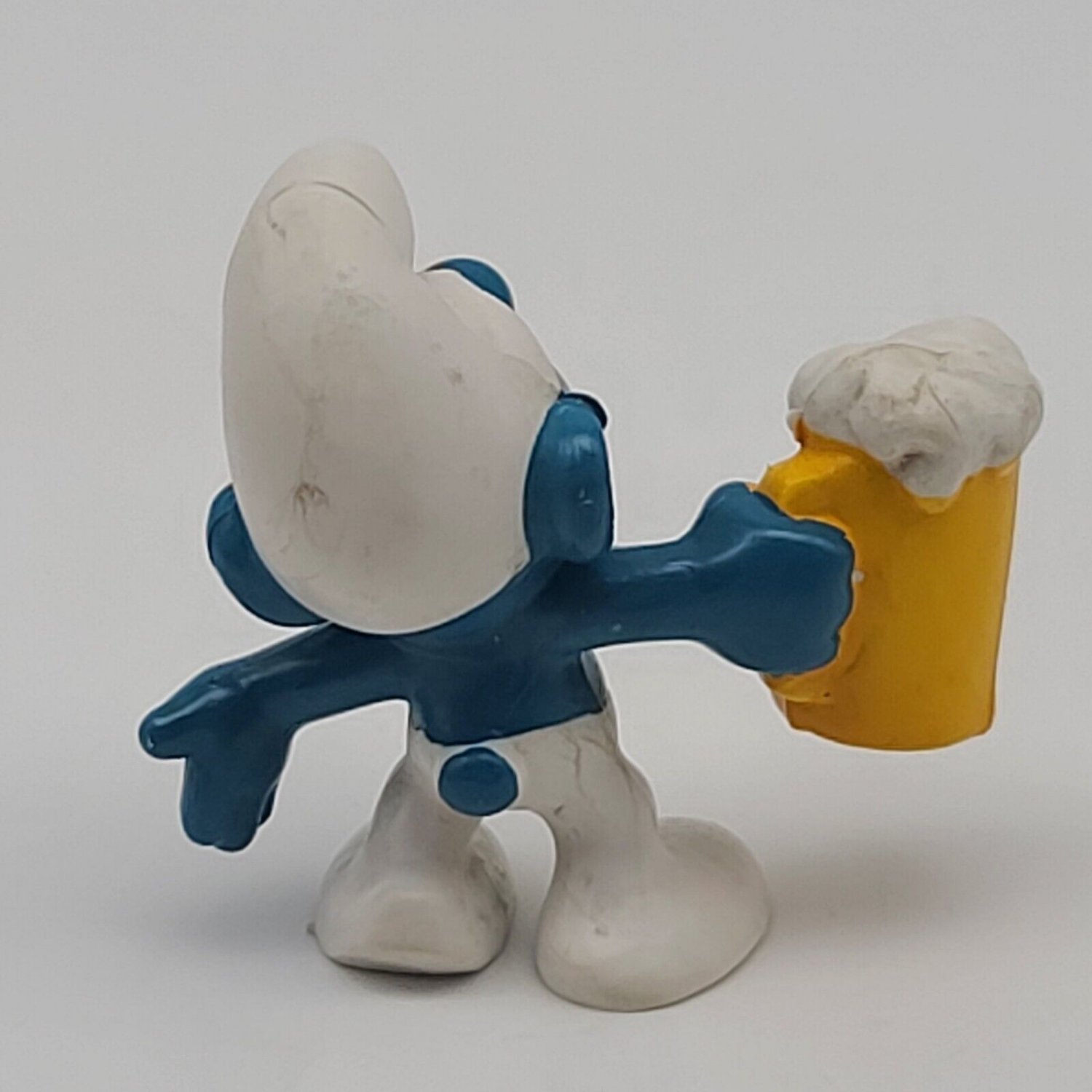 Smurfs Beer Smurf 20078 Classic 1975 Vintage Mug Figure PVC Toy ...