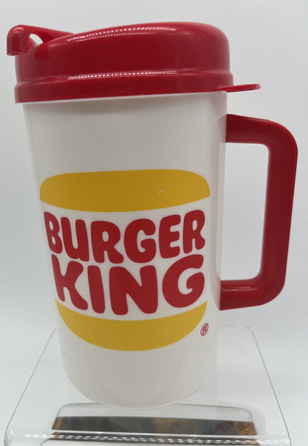 Burger King Vintage Large Travel Cup Mug Whirley Thermos 32 oz