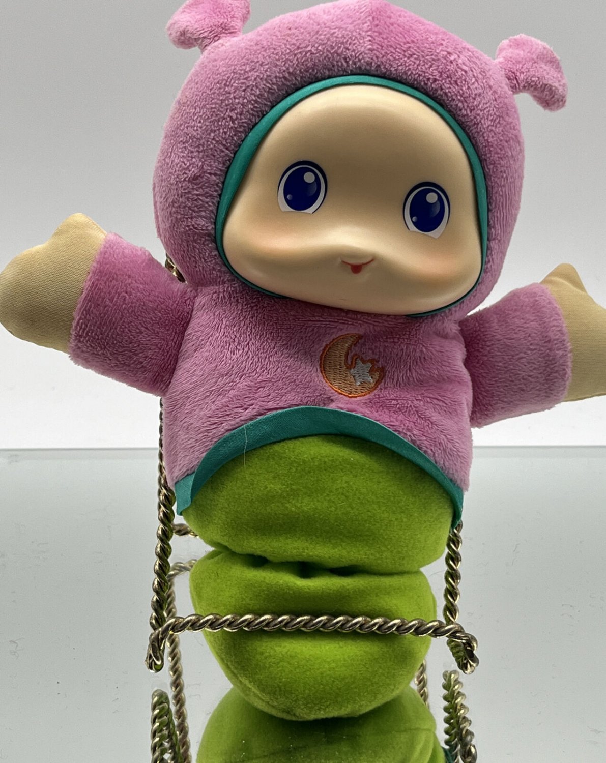 Hasbro Playskool 2011 Lullaby Gloworm GLOW WORM Pink Lights Up and ...