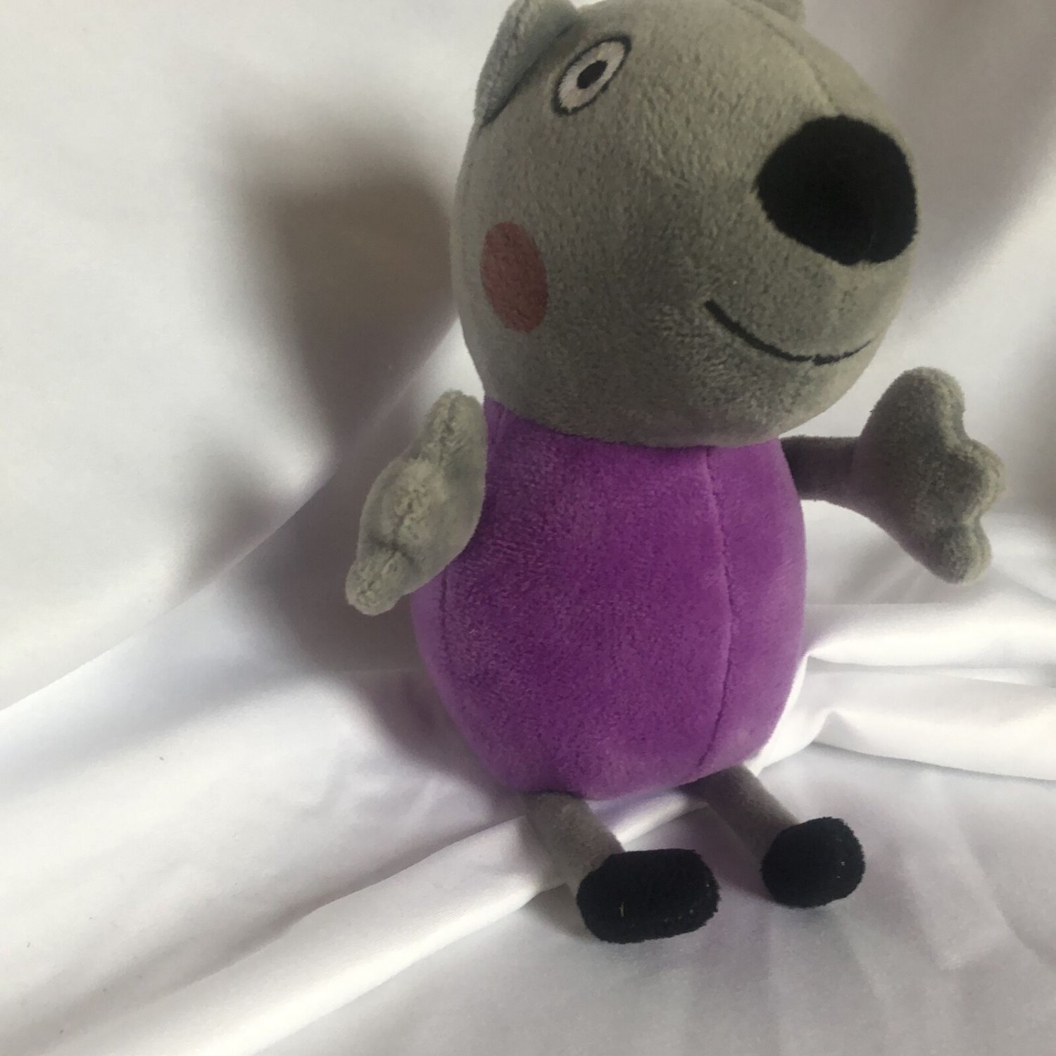 Peppa Pig Danny Dog Animal Stuffed Plush Soft Toy 6” With Keychain Holder