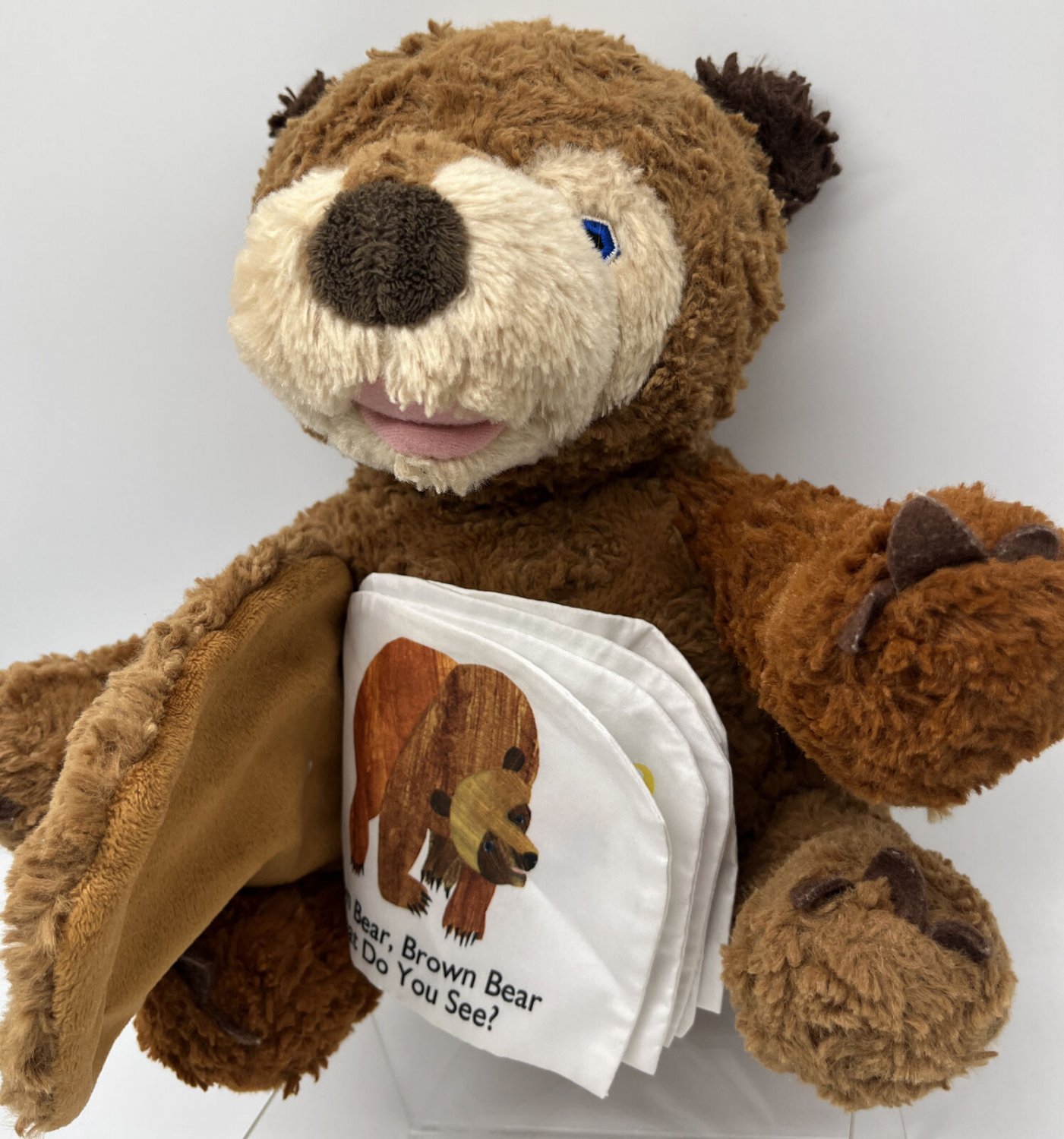 Zoobies Eric Carle Brown Bear Book Buddy Plush Storybook Stuffed Animal ...