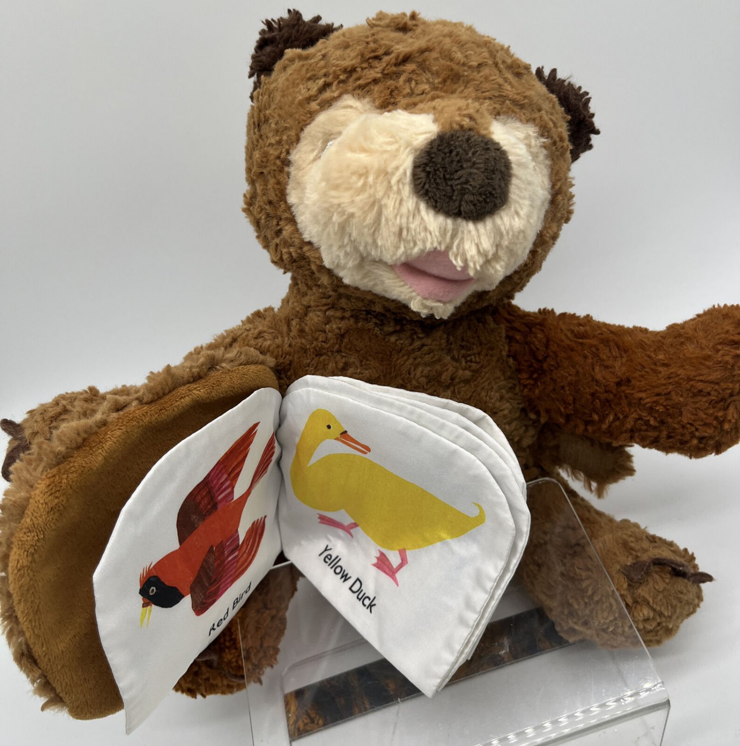 Zoobies Eric Carle Brown Bear Book Buddy Plush Storybook Stuffed Animal ...