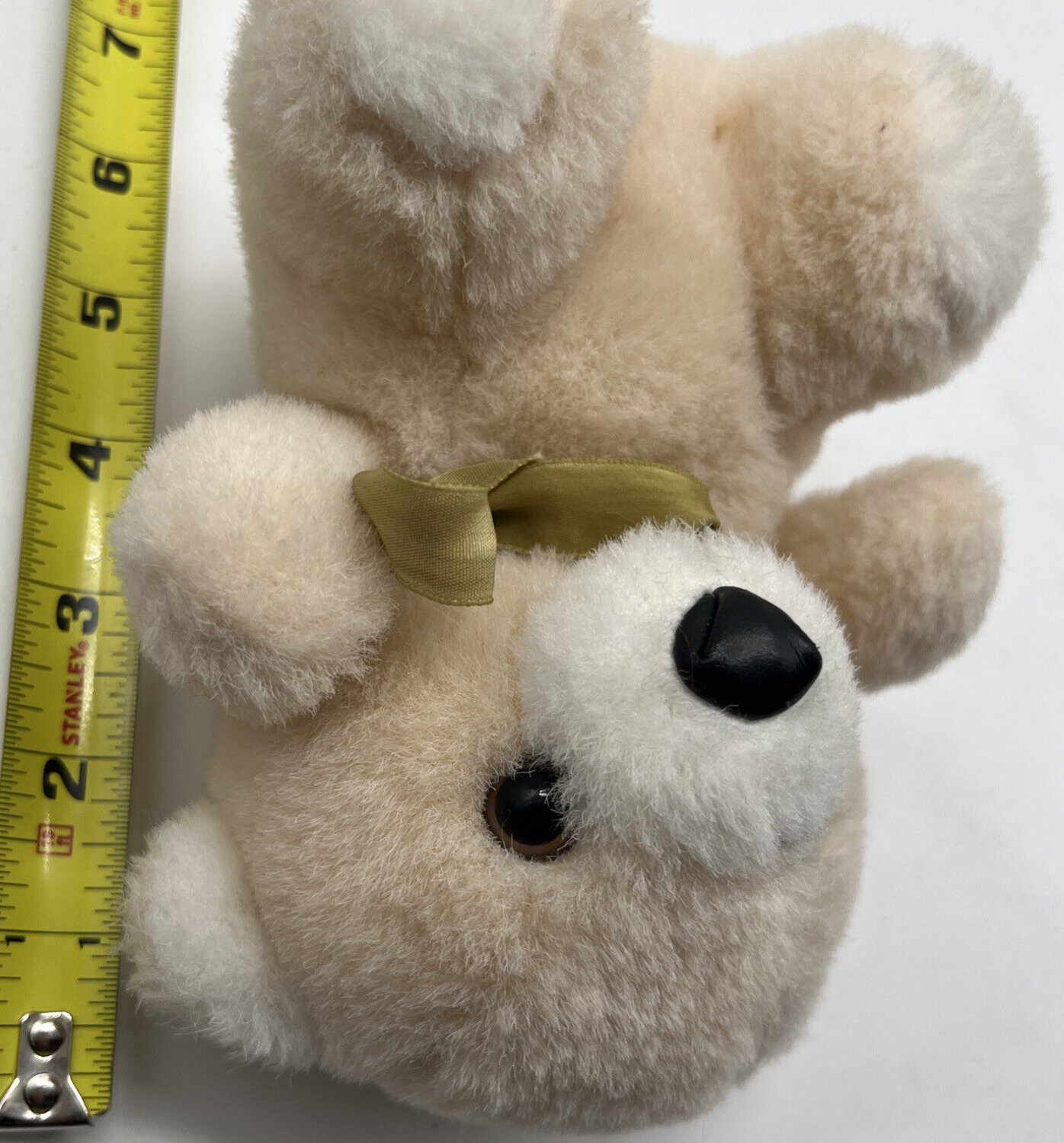 Cuddle Wit Teddy Bear Plush Stuffed Animal Toy Peach Cream Small 6" Vintage