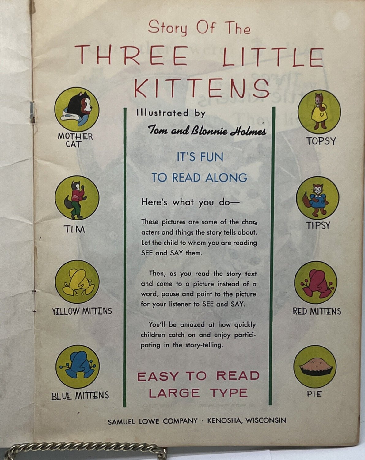 The Story Of The Three Little Kittens (Read Along With Me Series) Book ...