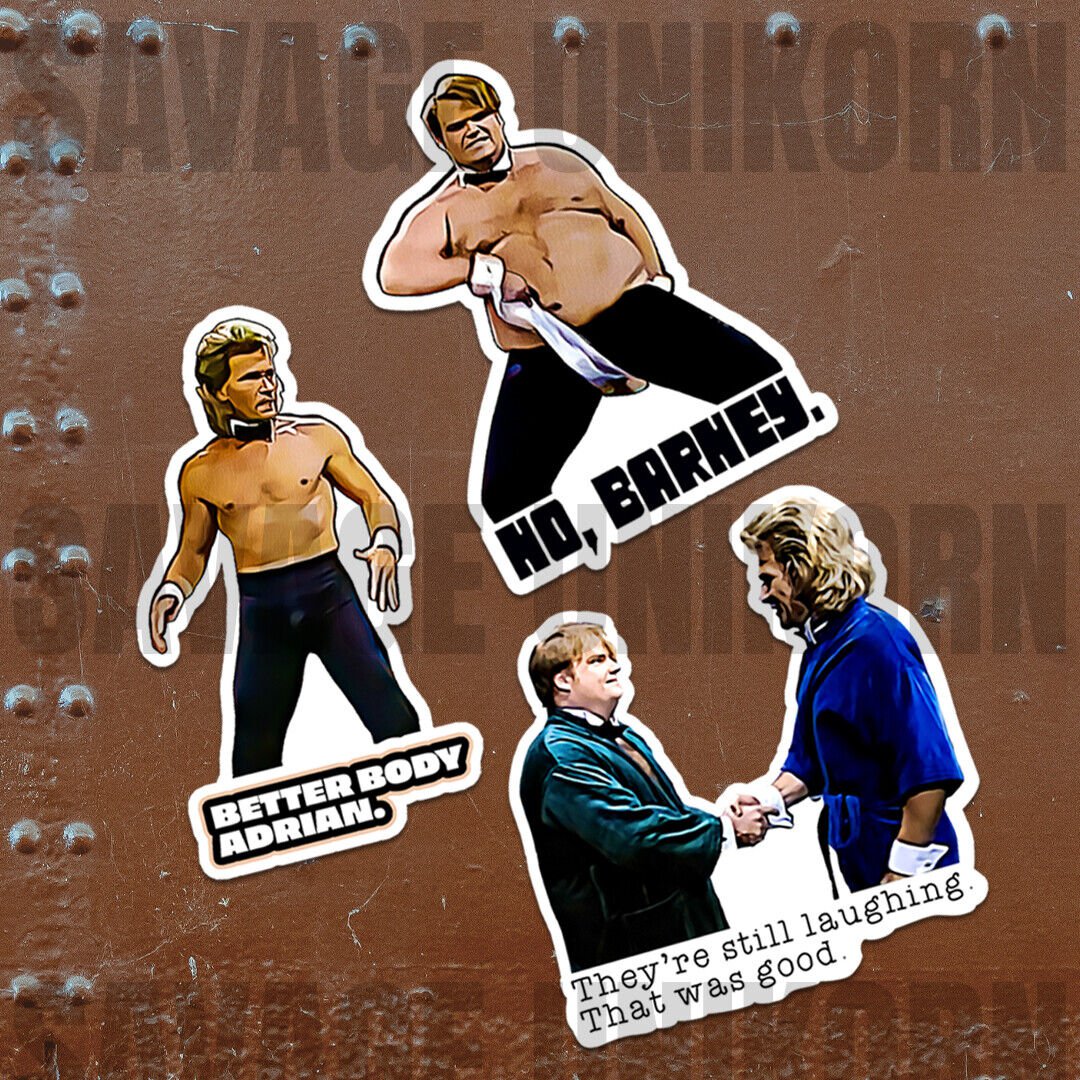 SNL Chris Farley Patrick Swayze Chippendales Three Vinyl Sticker Bundle!
