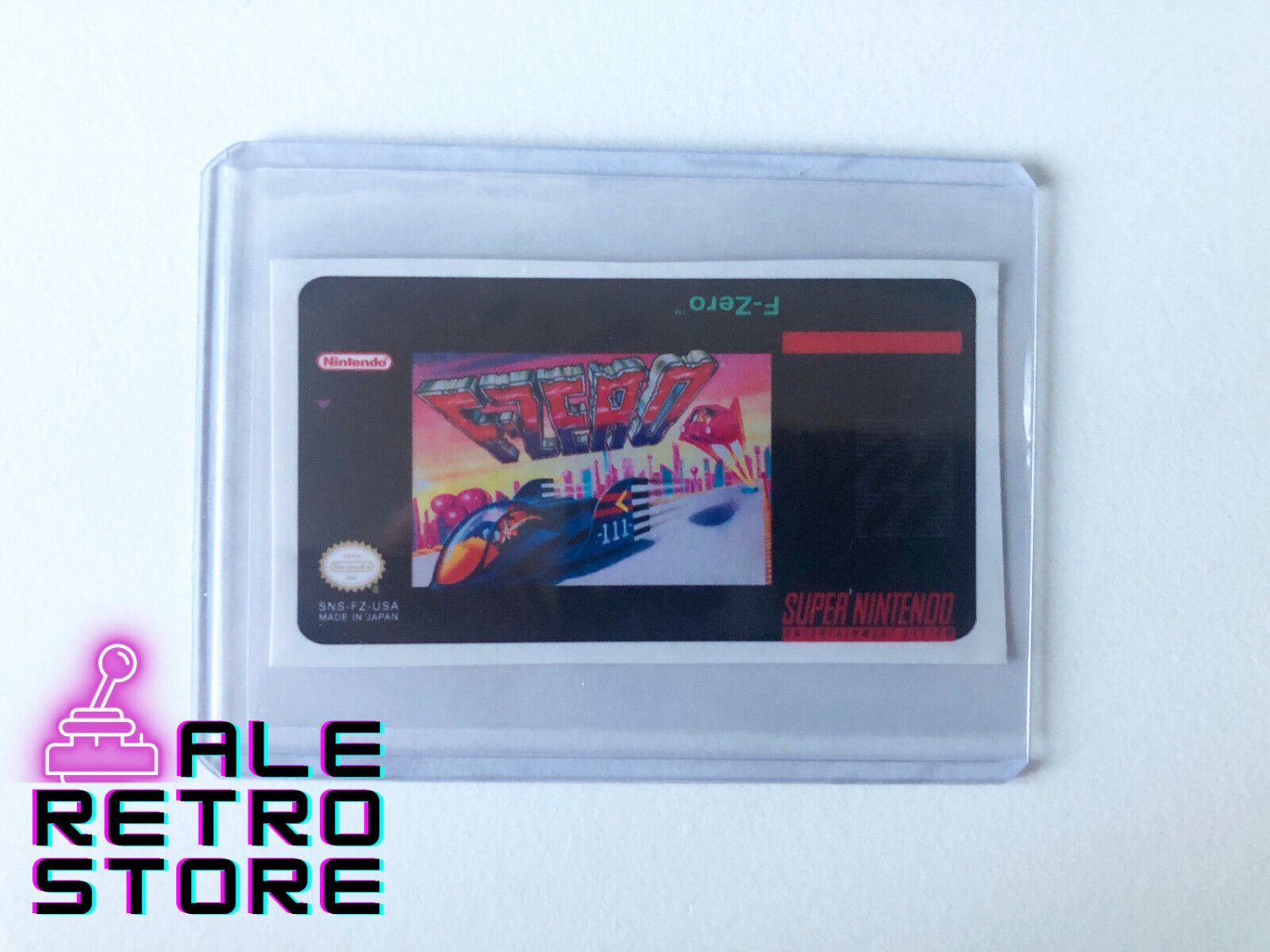 F-Zero Nintendo SNES Replacement Label Sticker Glossy Finish UNCUT
