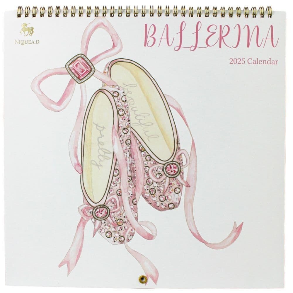 Ballerina 2025 Spiral Wall Calendar