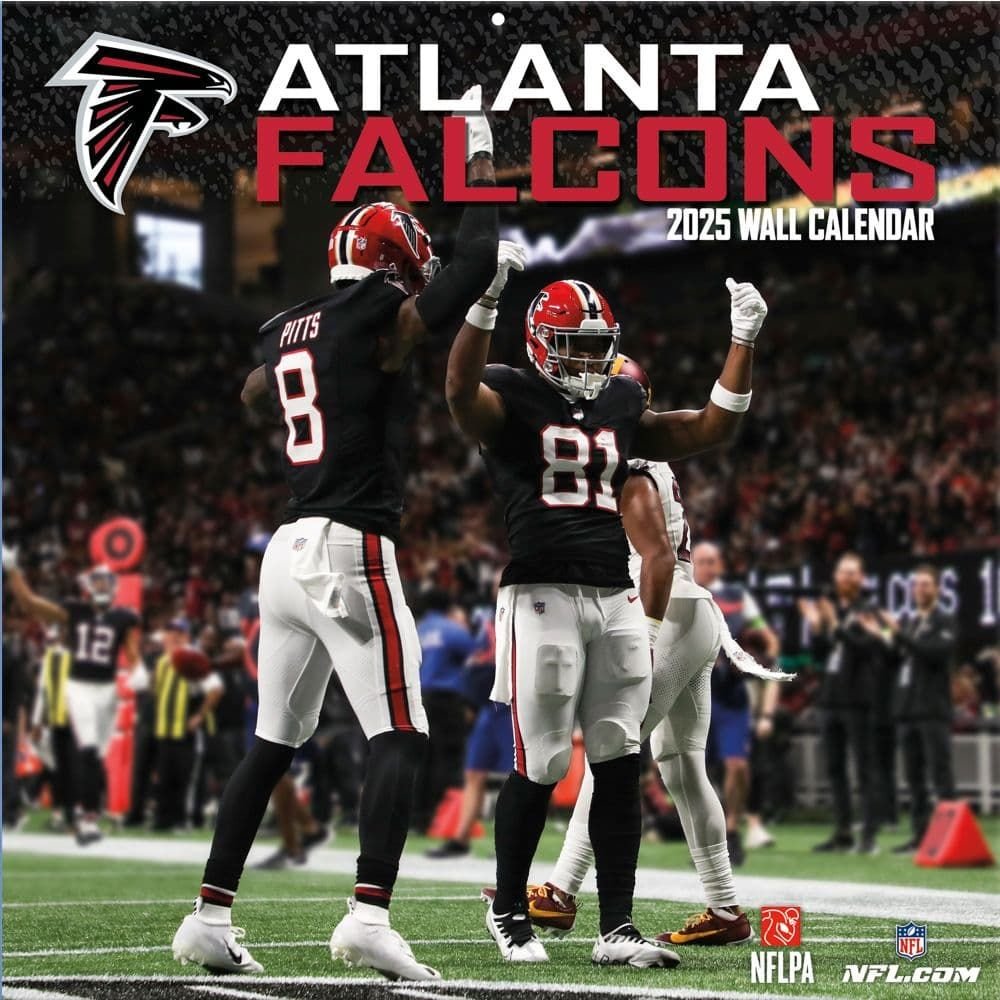 NFL Atlanta Falcons 2025 Wall Calendar