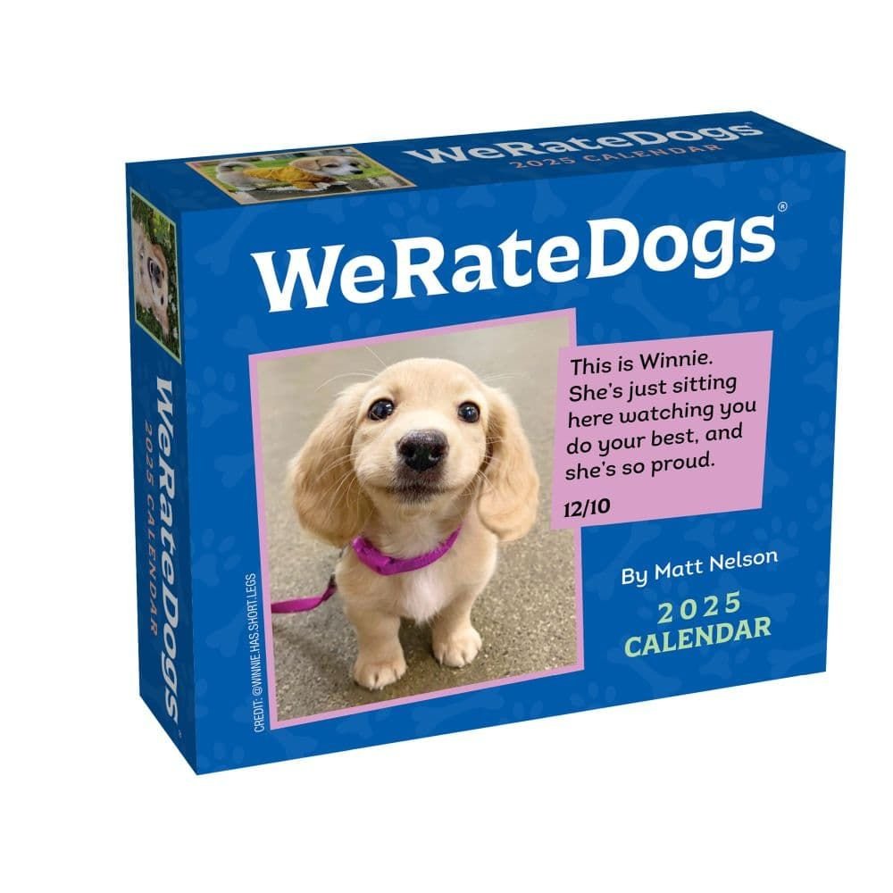 We Rate Dogs 2025 Desk Calendar