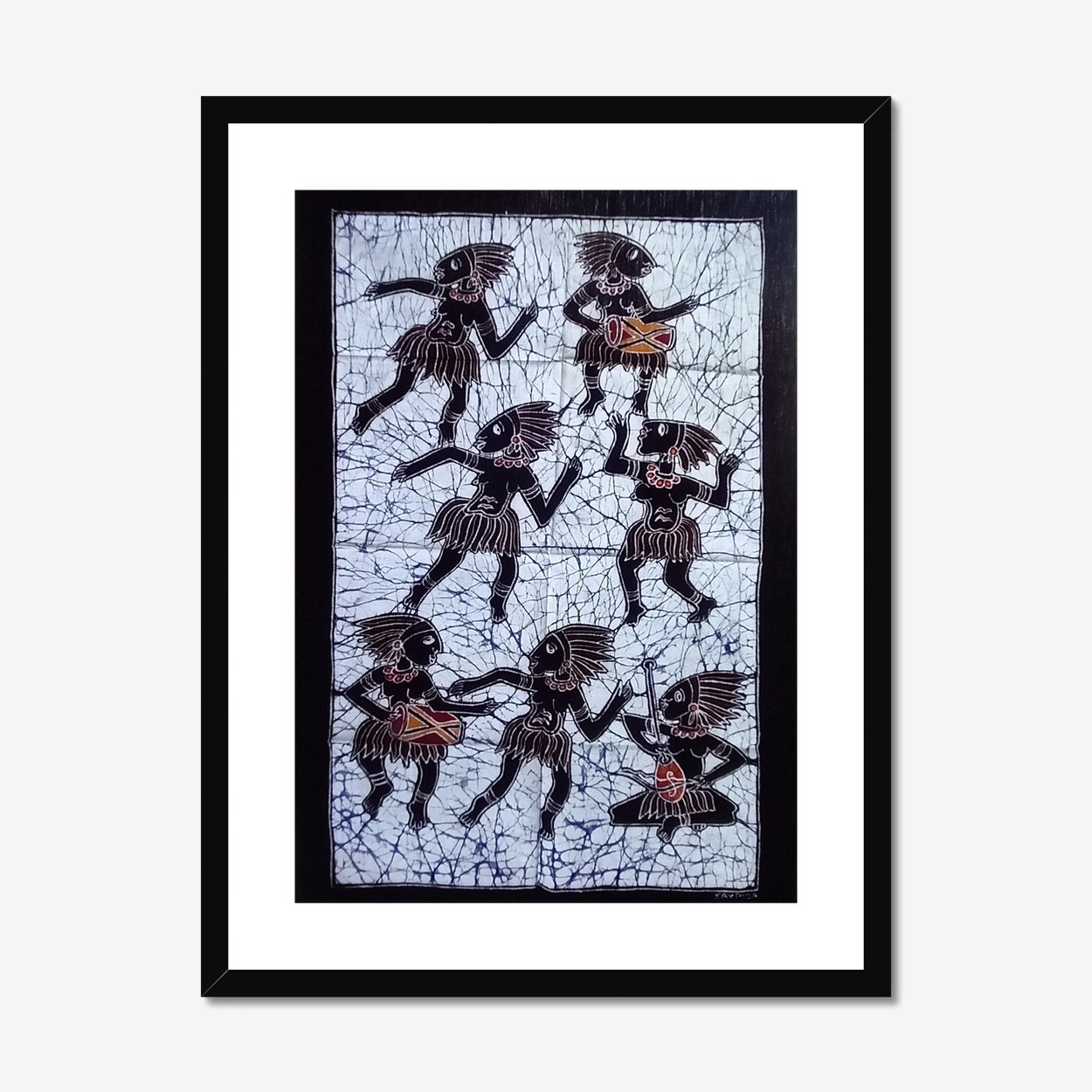 Dancers - Javanese Batik Wall Art - Home Decor / Wall Hanging