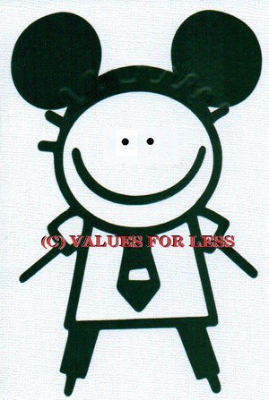 Disney Stick Figure Family Car Window Decal *WHITE*