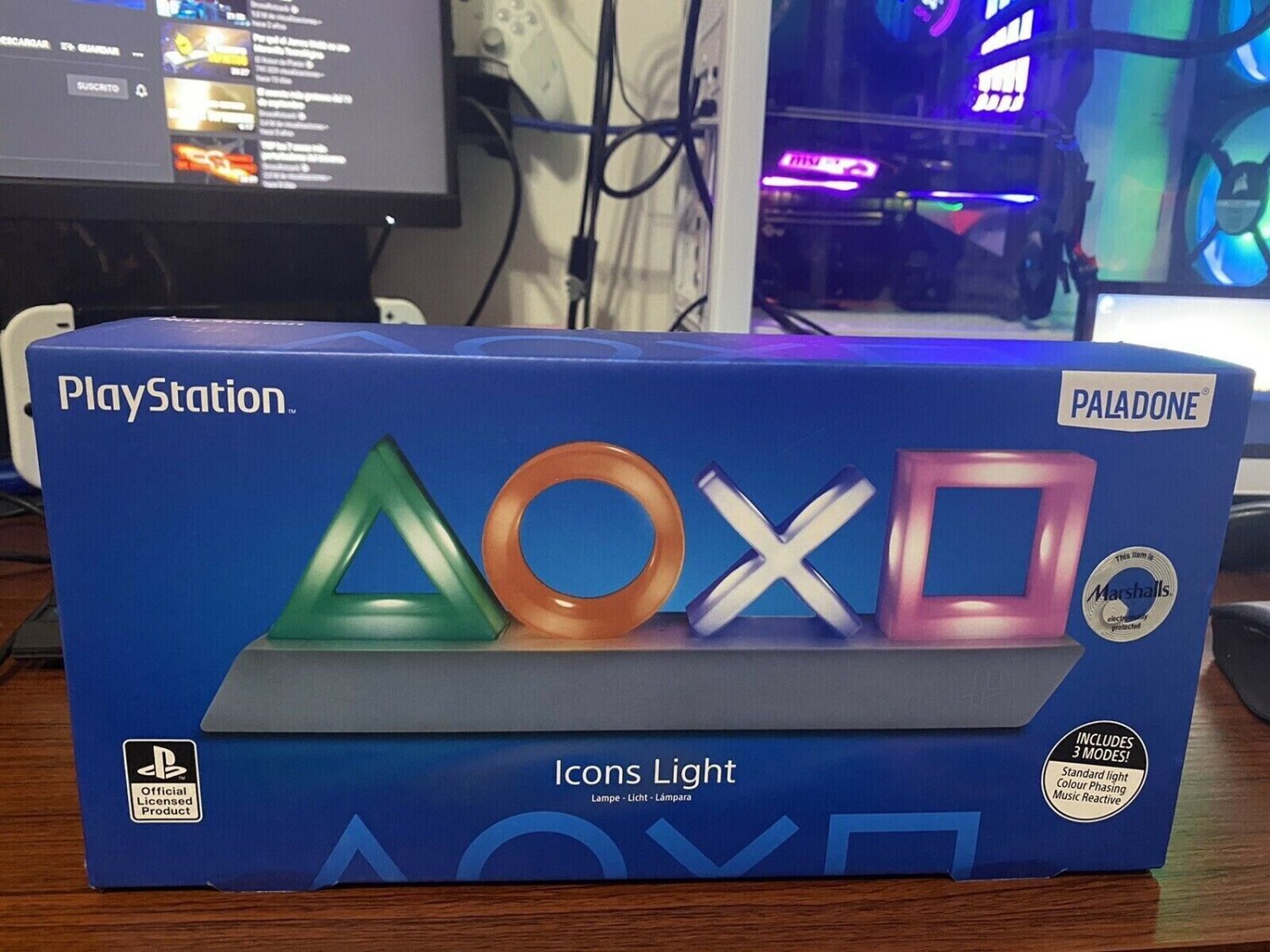 Sony Playstation PS5 Logo Icons Light 3 Modes Music Reactive Official ...