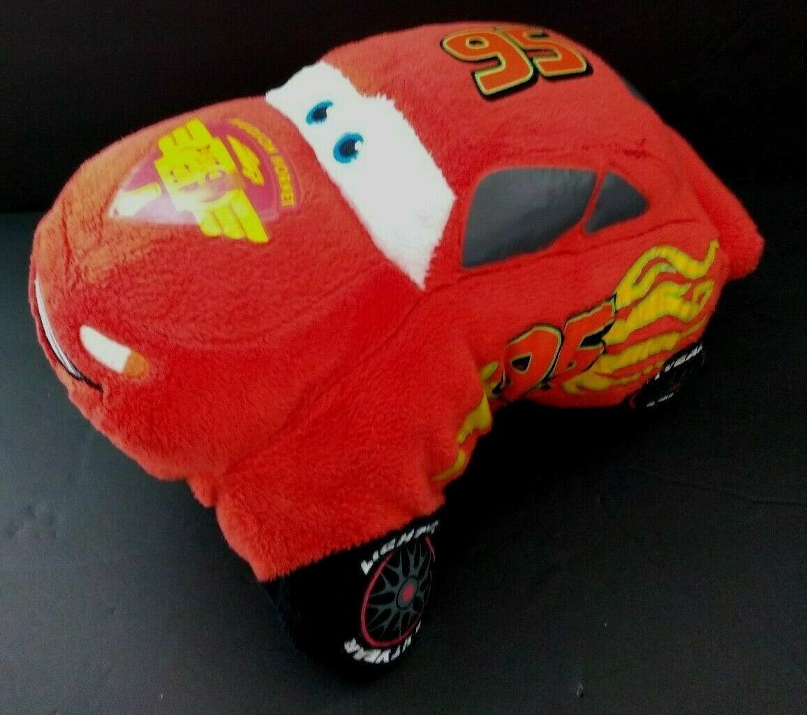 Disney PIXAR CARS Lightning McQUEEN folding Pillow PETS 11" PEE-WEE ...