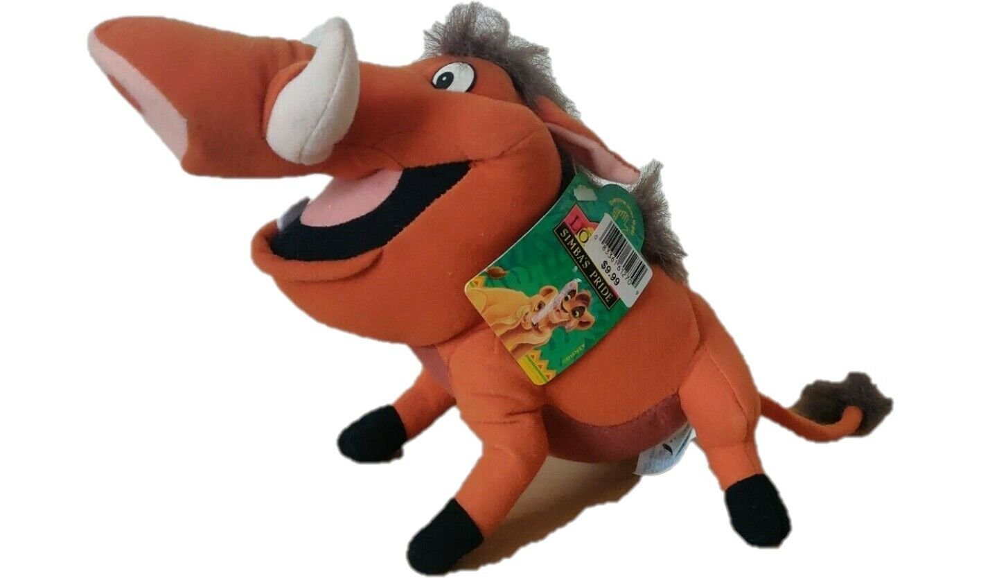 Vintage Applause Plush The Lion King Disney Pumbaa Pumba Pig Stuffed Animal