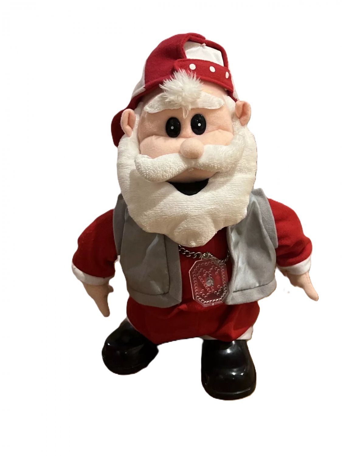 GEMMY Hip Hop Dancing Singing Rapping Xmas Santa Claus Getting Jiggy ...