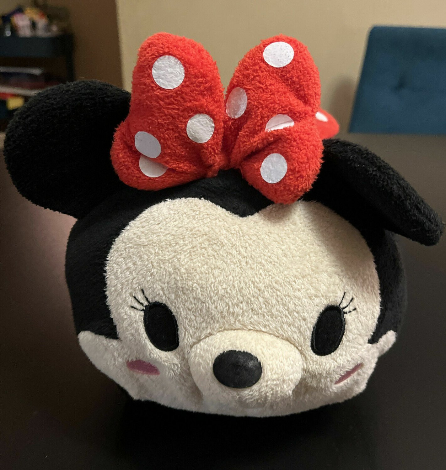 Disney Store Minnie Mouse Tsum Tsum 12" Large Stackable Plush Authentic ...
