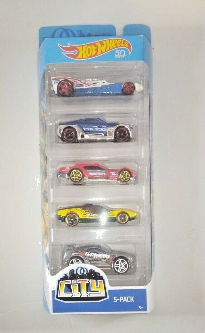 Hot Wheels City 5 Pack New Cars RD-10, Symbolic, Drifsta, La Fasta ...