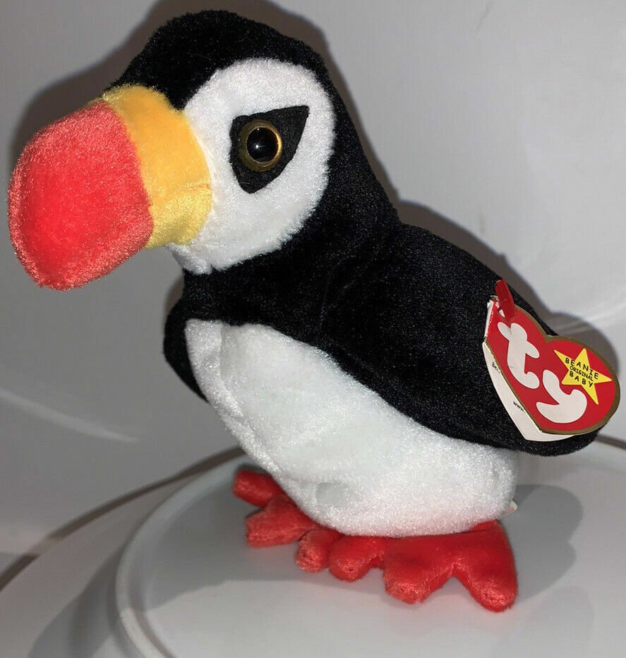 1997 Ty Original Beanie Babies Collection PUFFER The Puffin w/Tags (7 inch)