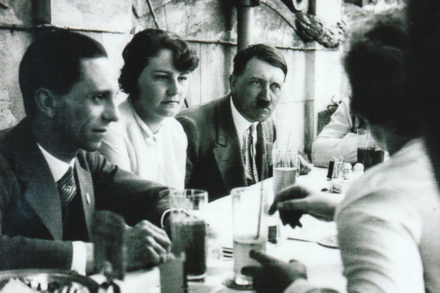 GERMAN WW2 Photo- Adolf Hitler + Joseph Goebbels