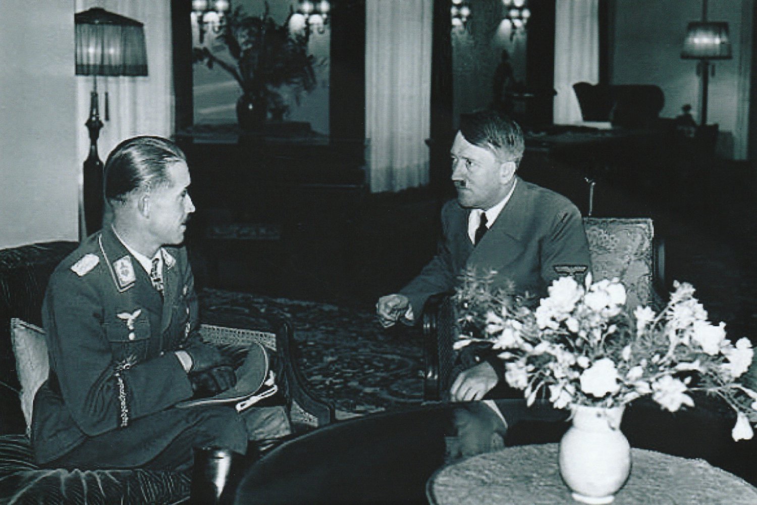 German WW2 Photo == Adolf Hitler & Adolf Galland