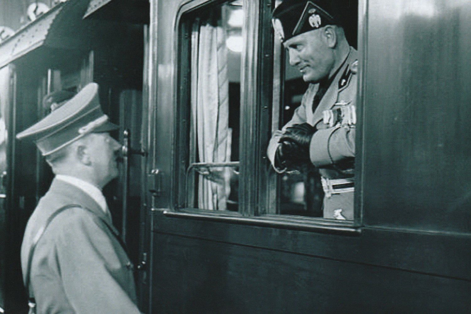 German WW2 Photo == Adolf Hitler Mussolini