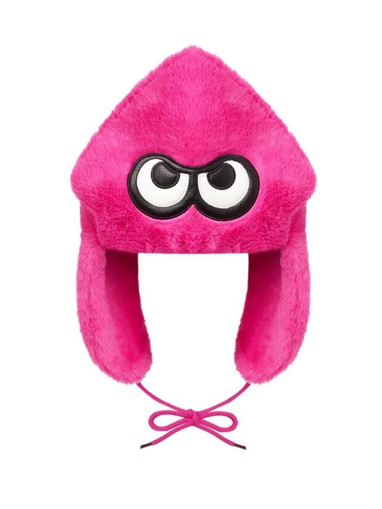 Japanese Cartoon Anime Nintendo Splatoon Octopus Ushanka Pink Hat Cute ...