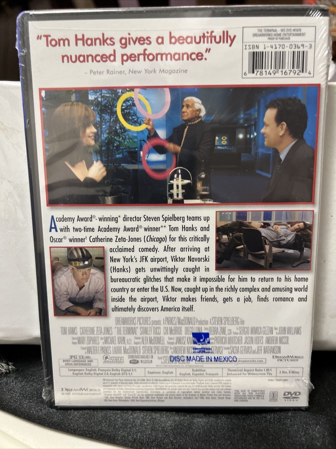 The Terminal DVD Tom Hanks Catherine Zeta Jones NEW Factory Sealed