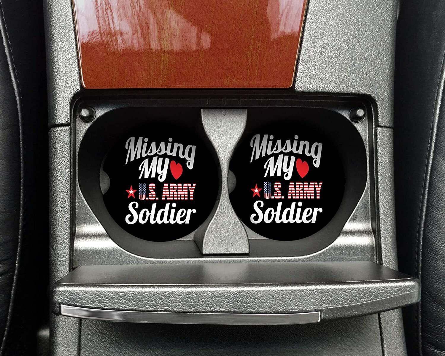 Veteran Missing Army Soldier Set of 2 Coasters Set of 2 Coasters Car ...