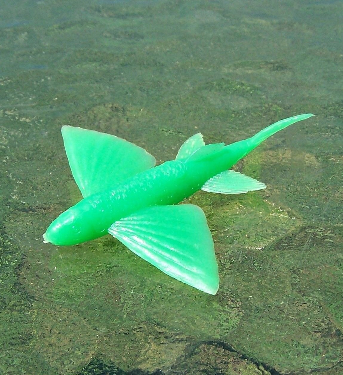 MPC Sea Creatures: Flying Fish in Regular Issue Green (Probable Recast)