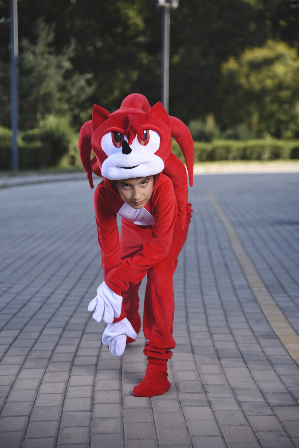 Knuckles Red Sonic Costume, Kid's Costume, Party Costume,Halloween ...