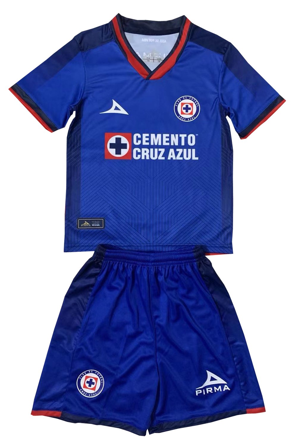 Kids Cruz Azul Home Shirt Jersey Kit 23-24 Youth Soccer Football 2023-2024