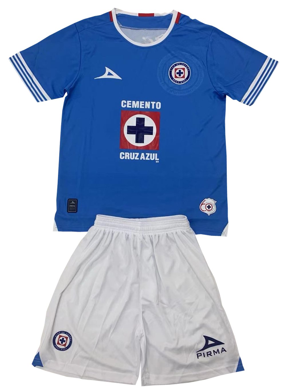 Kids Cruz Azul Home Shirt Jersey Kit 24-25 Youth Soccer Football 2024-2025
