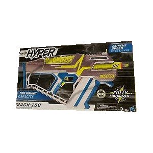 Nerf Hyper Mach-100 Fully Motorized Blaster with 80 Nerf Hyper Rounds