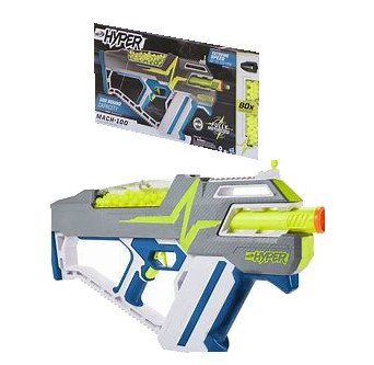 Nerf Hyper Mach-100 Fully Motorized Blaster with 80 Nerf Hyper Rounds