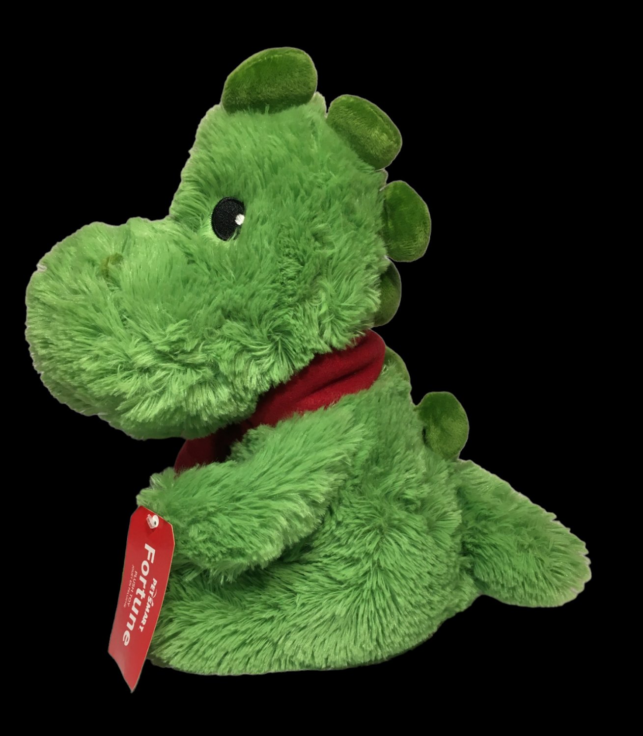 Petsmart Fortune Green Dinosaur Plush Dog Chew Toy Squeaky Stuffed ...
