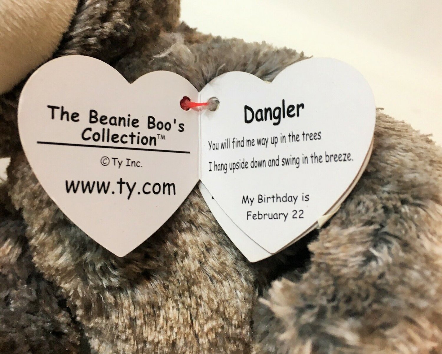 DANGLER THE SLOTH Ty Beanie Baby Babies Brand New With Tags Glitter ...