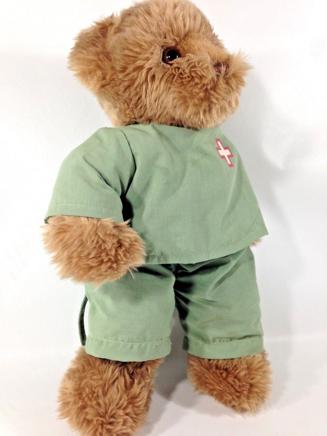 Doctor Dr Bear Plush Teddy Stuffed Animal Dressed in Green Surgery ...