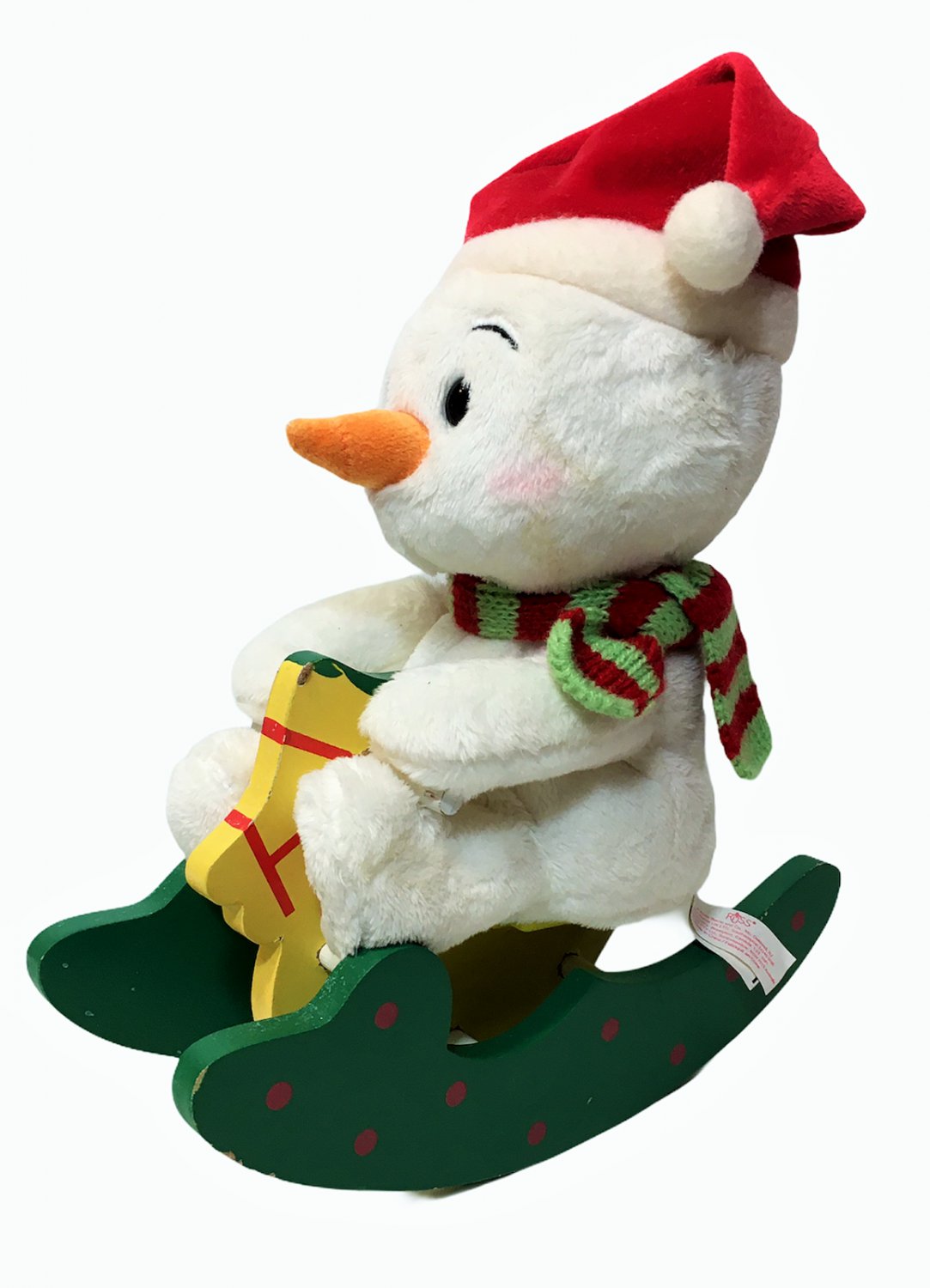 Russ Berrie Skribbles Rocking Snowman Plush Singing Stuffed Animal ...