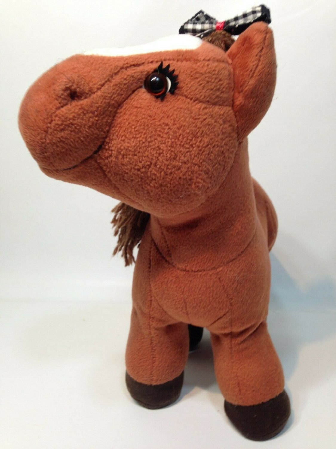 Cabbage Patch Kids CPK Pony Horse Plush Brown White Stuffed Animal w ...
