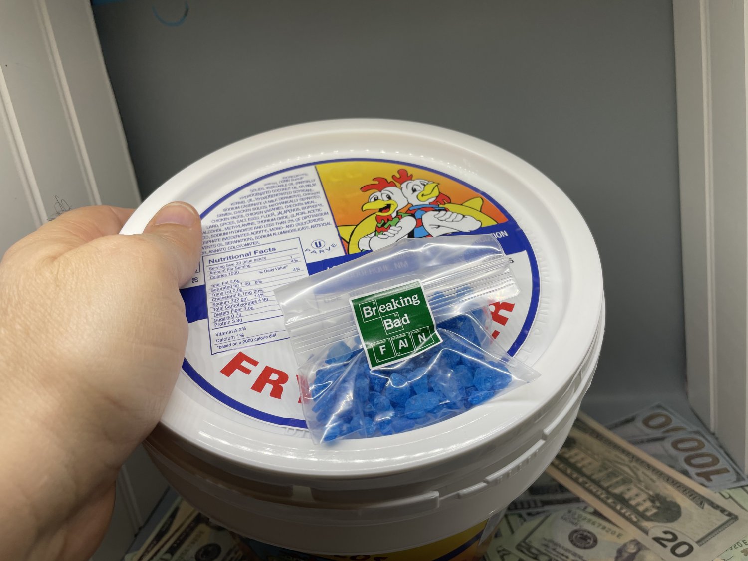 Breaking Bad Los Pollos Hermanos Large 8" tall Fry Batter 1 Gallon ...