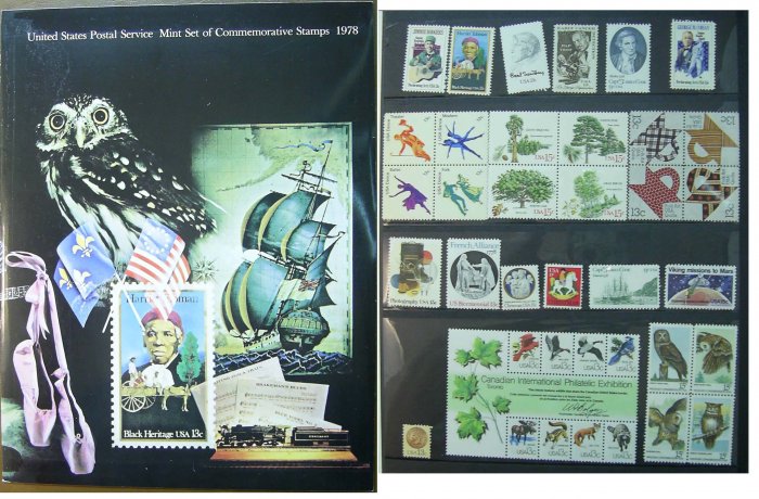 1978 USPS Commemorative Album with complete set of MNH stamps E5186