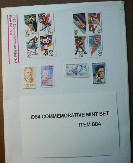 1984 USPS Commemorative Album with complete set of MNH stamps E5997,8709