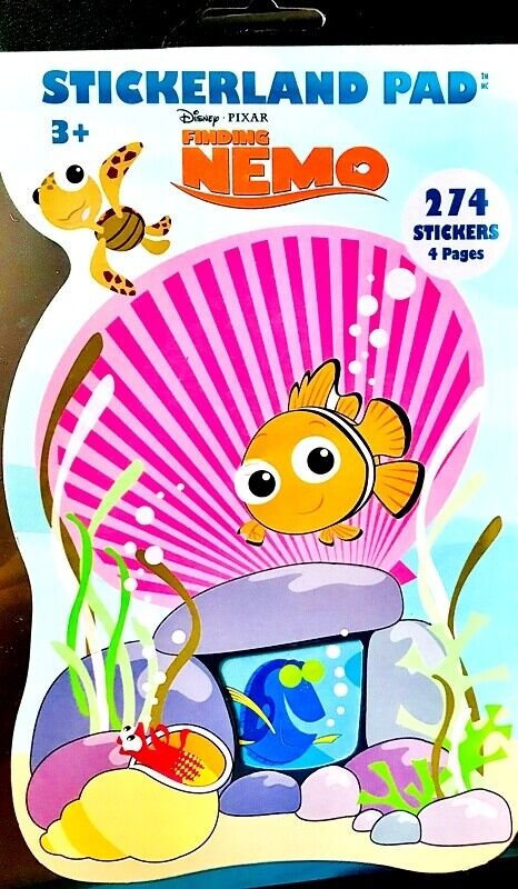 STICKERLAND PAD - DISNEY FINDING NEMO Sandylion 274 Stickers - 1 PAD