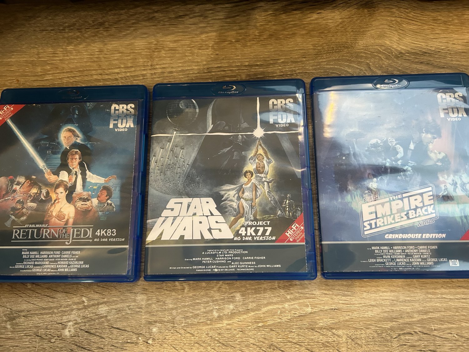 Star Wars 4K77 NO DNR,Empire 4K80 No DNR,Return Of The Jedi 4K83 No DNR ...