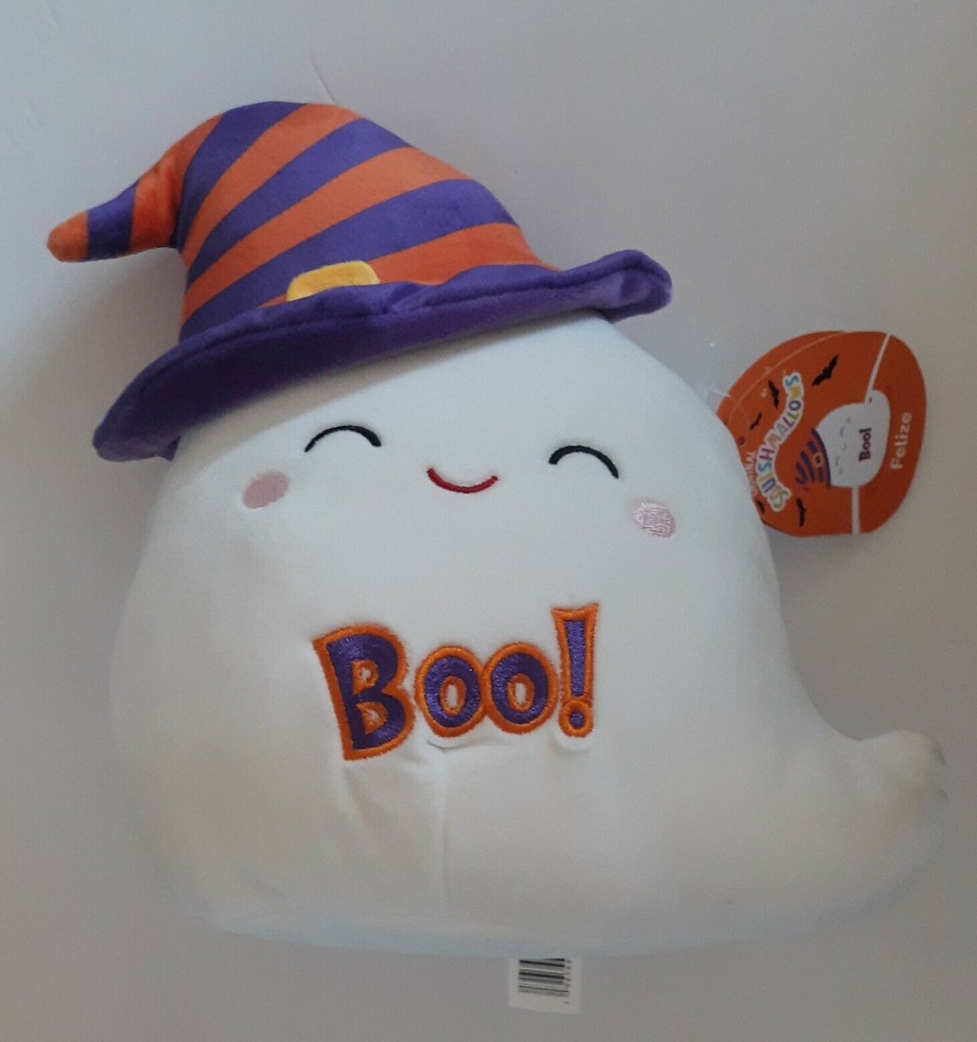 2022 SQUISHMALLOWS 8” Boo! FELIZE the Ghost with Witch Hat, fast shipping!