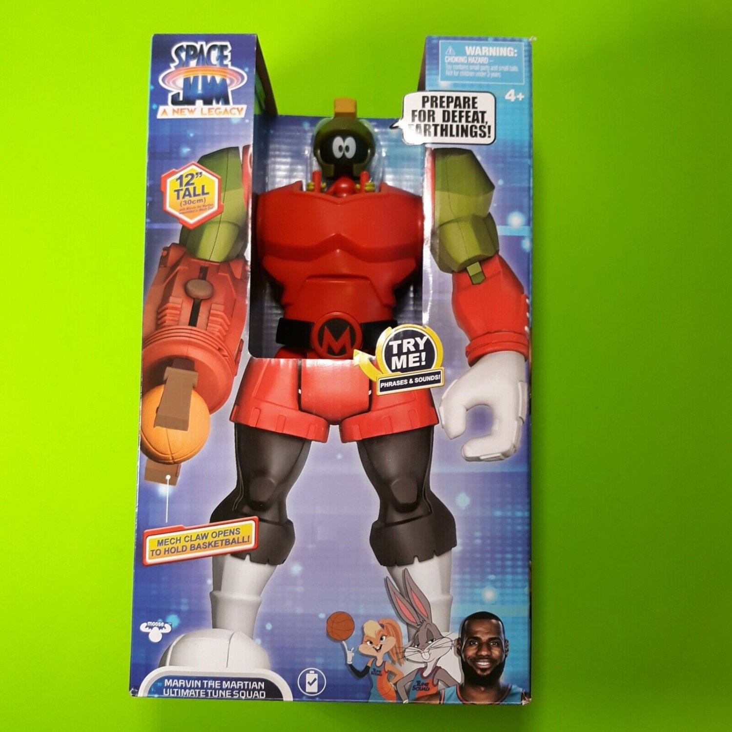 Space Jam 12" Marvin Martian Talks Sounds Ultimate Tune Squad Looney ...