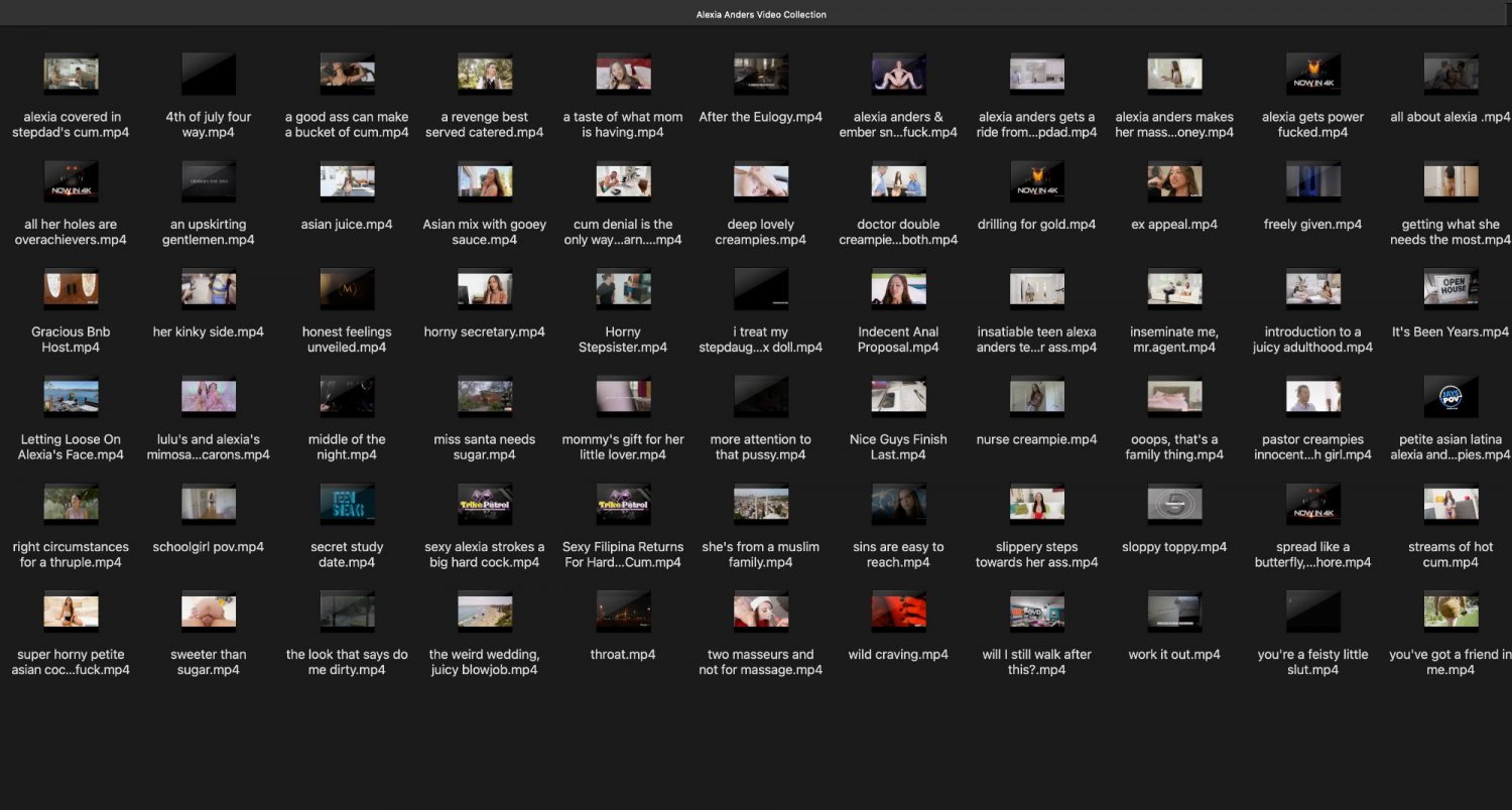 The Ultimate Alexia Anders Collection – 128GB Flash Drive (66 HD Scenes / 40 Hours!)