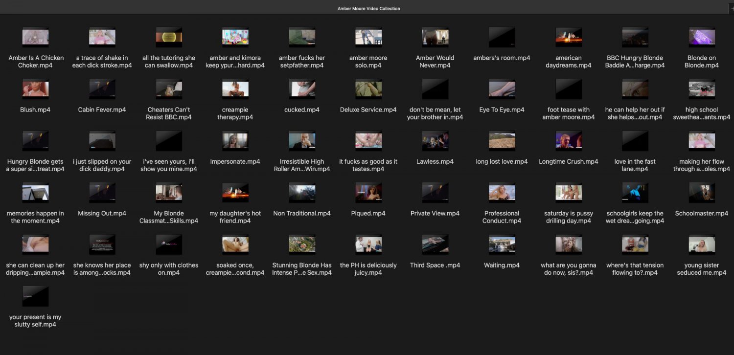 The Ultimate Amber Moore Flash Drive (256GB Edition) – 56 HD Scenes ...