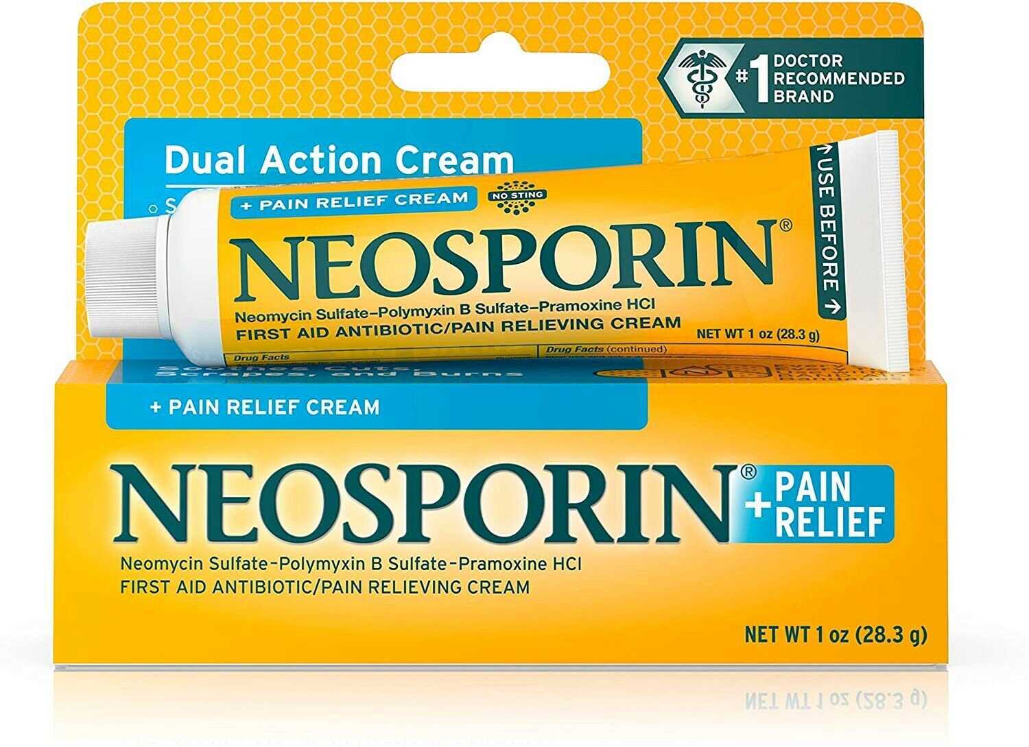 Neosporin + Pain Relief Dual Action Cream, 1 Oz
